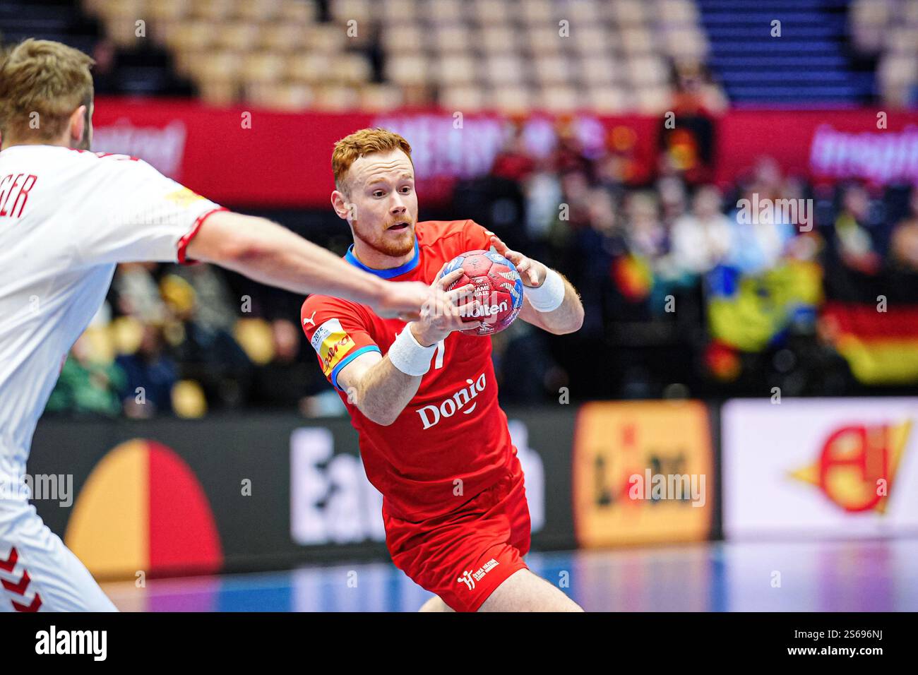 Tomas Piroch (Tschechien, #07) DEN, Tschechien vs. Schweiz, Handball ...