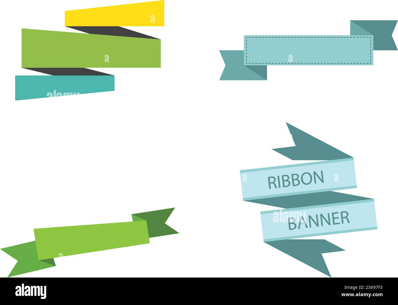 Flat blue ribbon Cut Out Stock Images & Pictures - Alamy