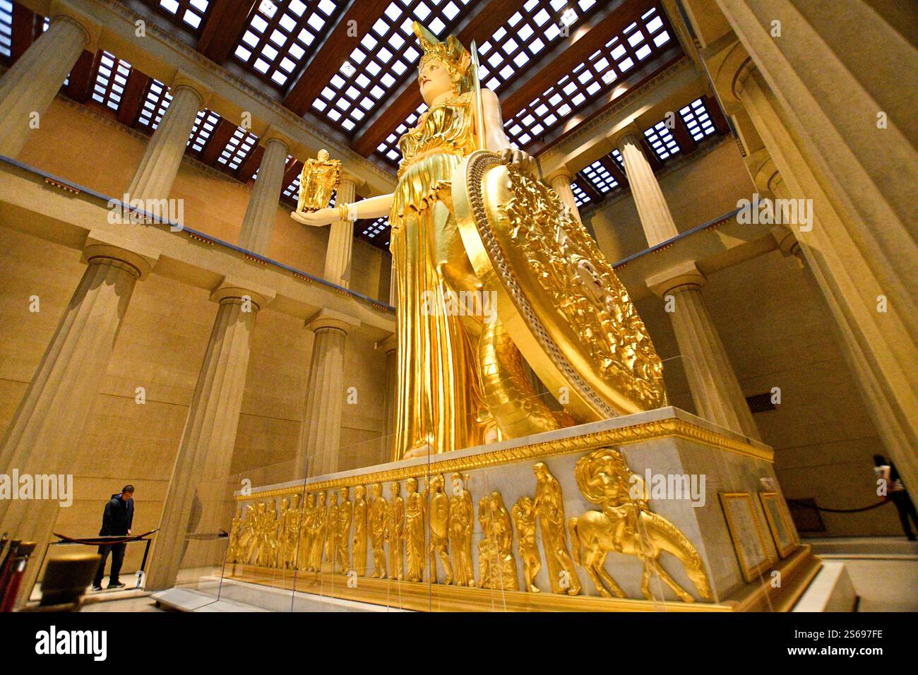 Centennial Parks Parthenon and the 42-foot-tall statue of Athena ...