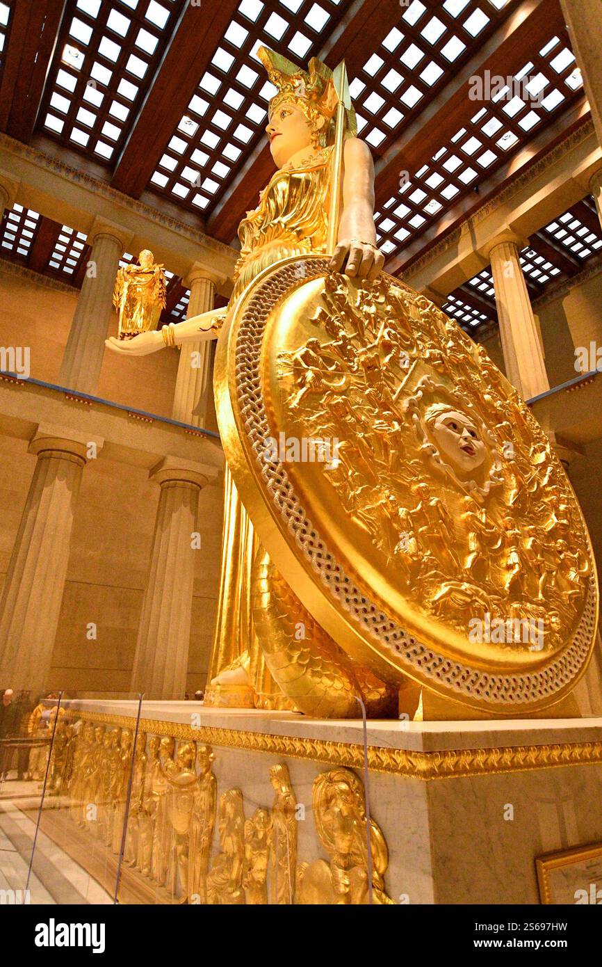 Centennial Parks Parthenon and the 42-foot-tall statue of Athena ...