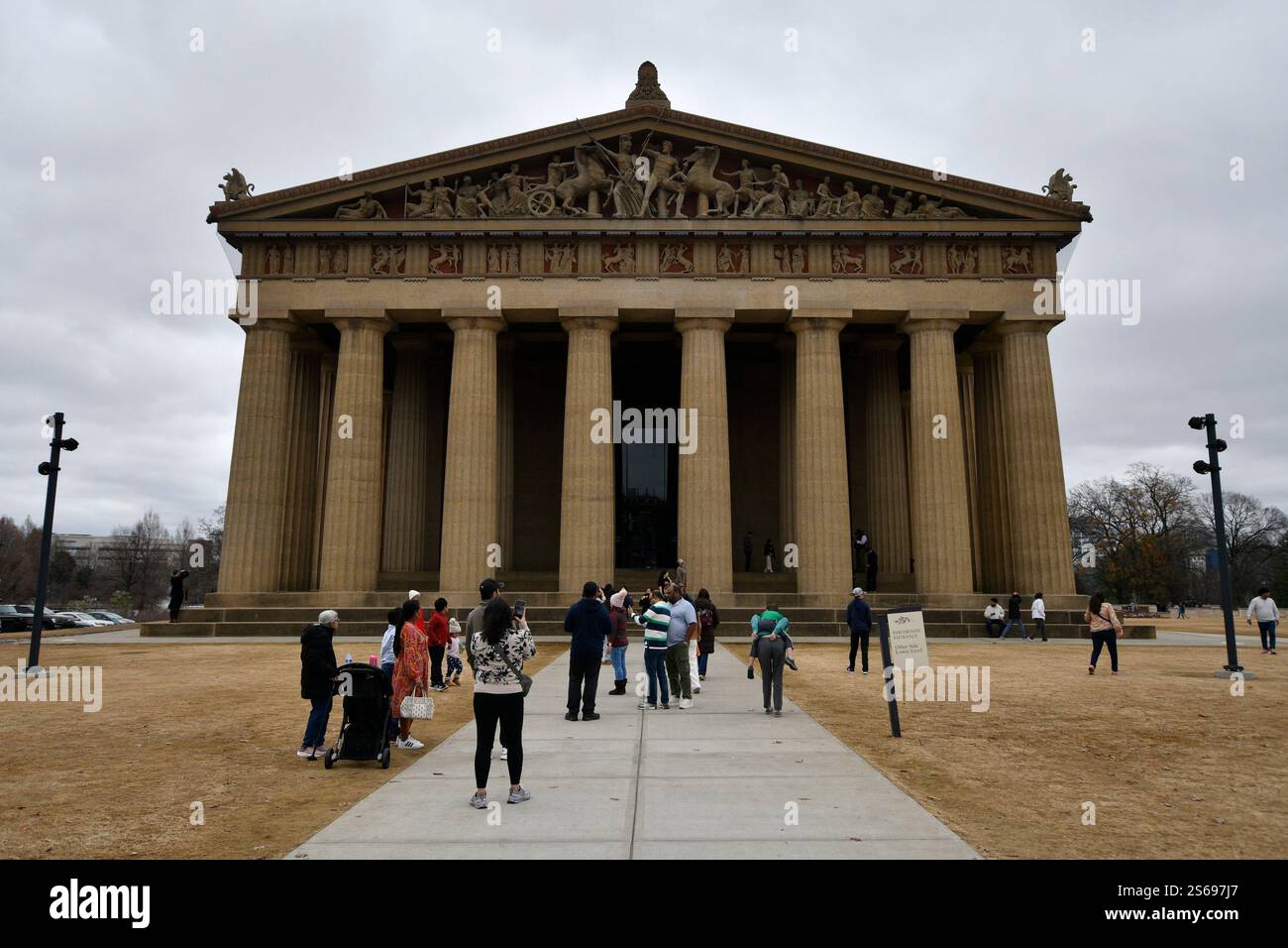 Centennial Parks Parthenon and the 42-foot-tall statue of Athena ...
