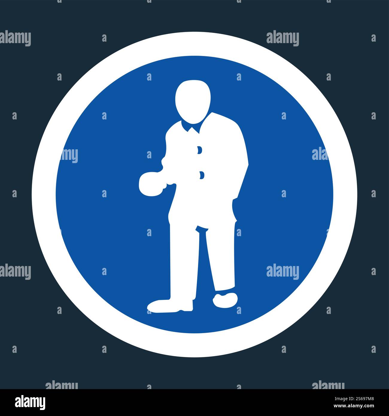PPE Icon.Wear Protective Clothing Symbol Sign On black Background ...