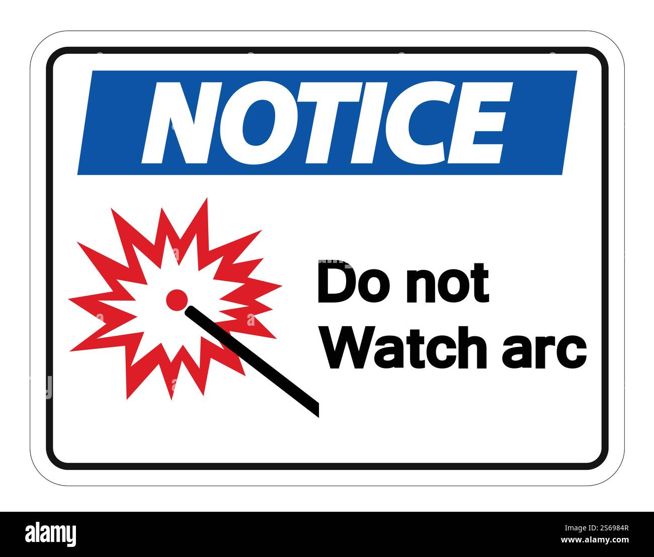 Notice Do Not Watch Arc Symbol Sign Isolate On White Background,Vector ...