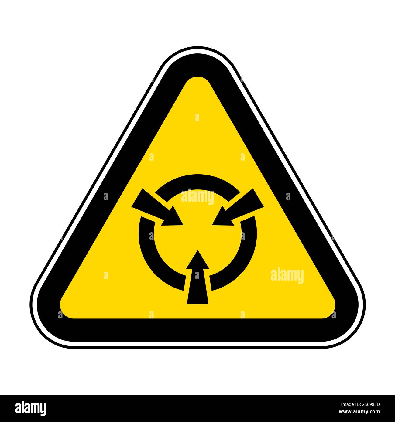Electrostatic Sensitive Device (ESD) Symbol Sign Isolate On White ...