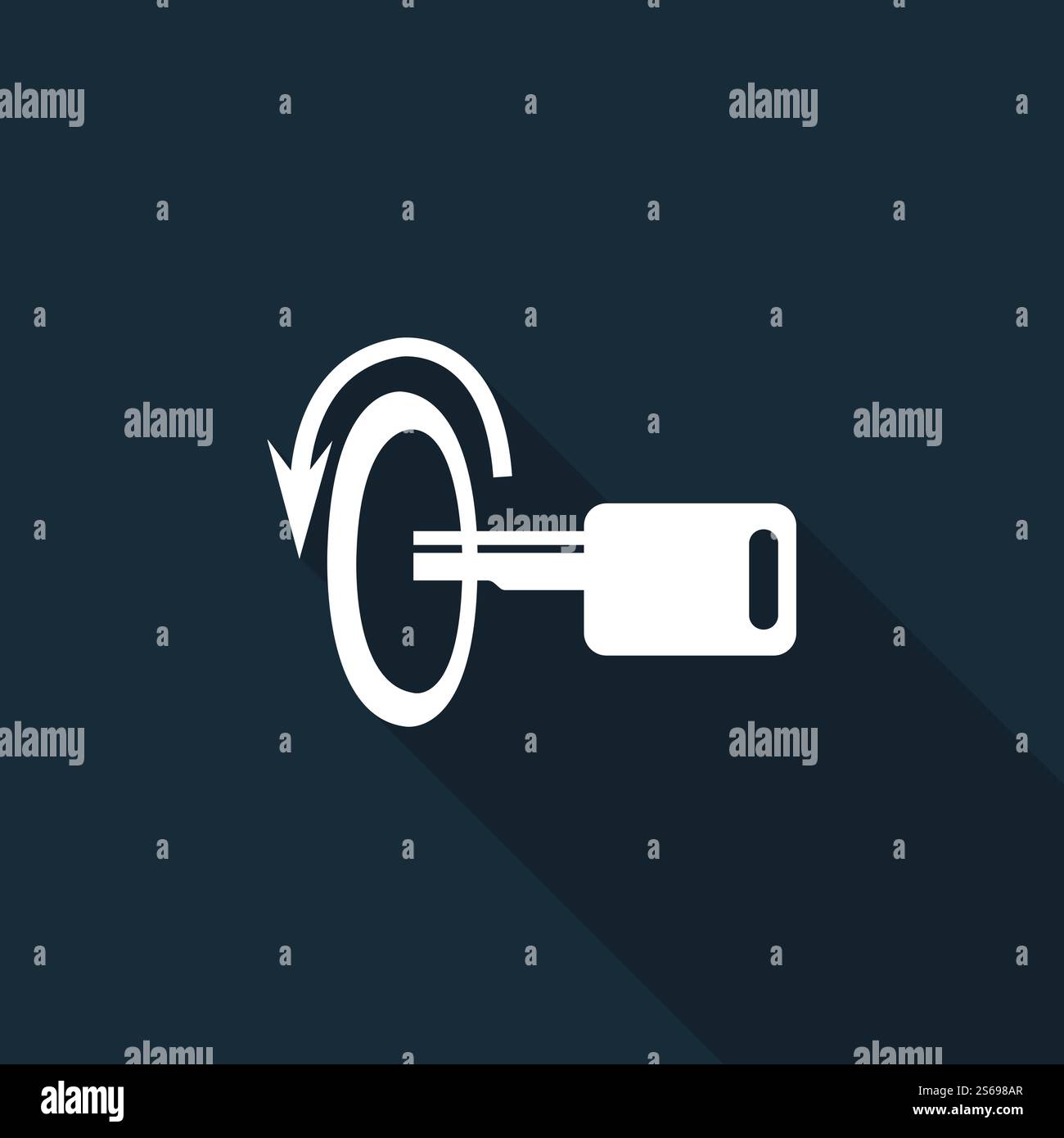 Switch Off Engine Symbol Sign Isolate On Black Background,Vector ...