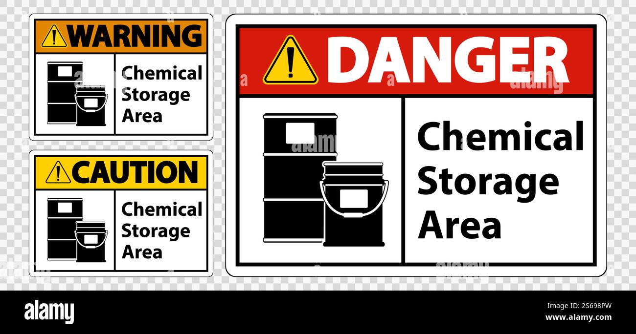 Chemical Storage Symbol Sign Isolate on transparent Background,Vector ...
