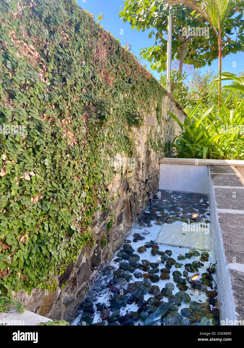 house water feature in las Catalinas Stock Photo - Alamy