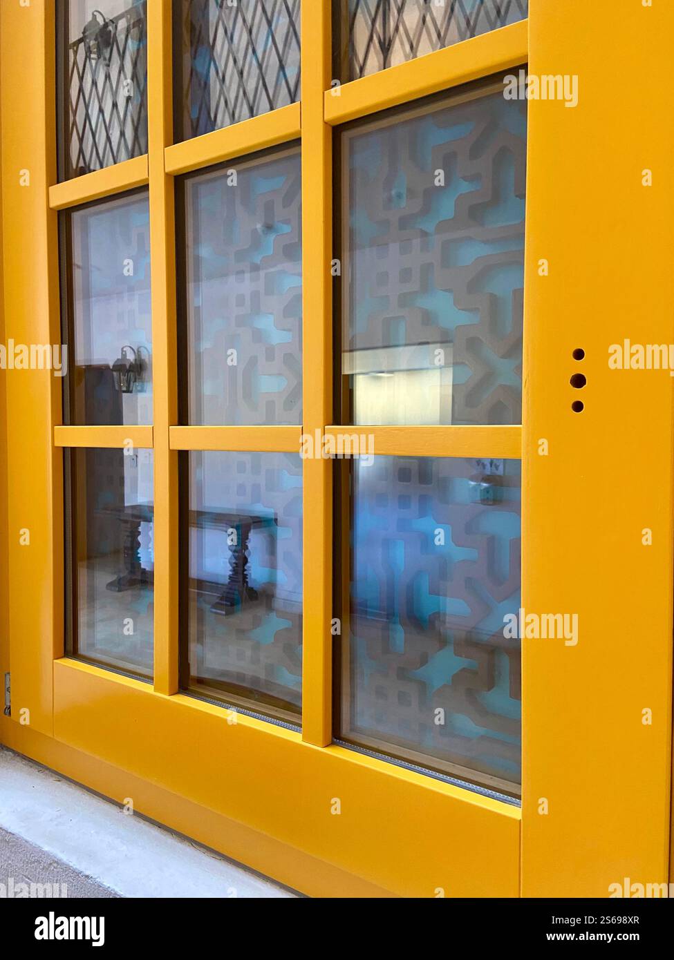 vibrant window in costa rica Stock Photo - Alamy