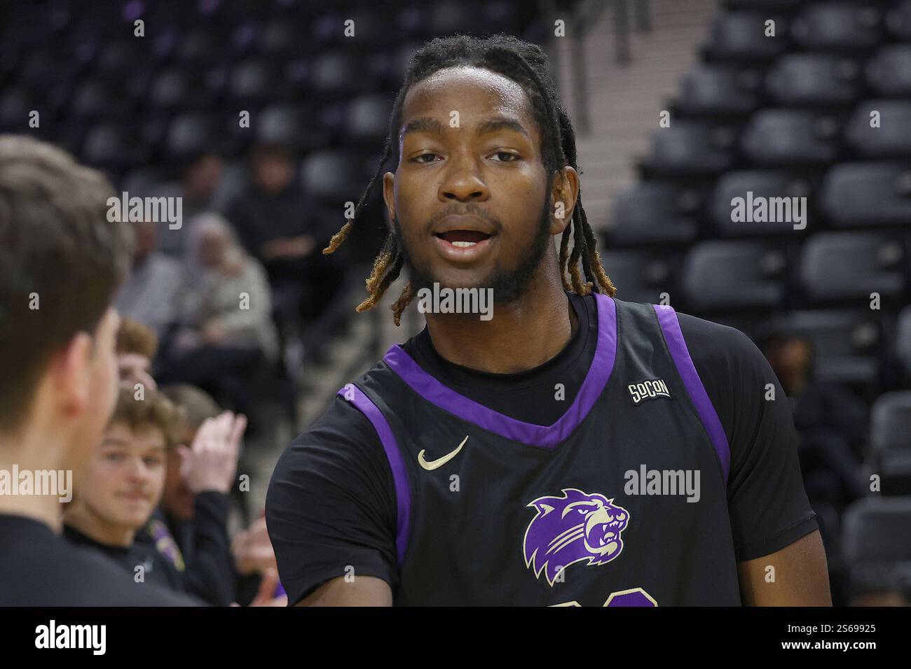 SPARTANBURG, SC - JANUARY 08: Western Carolina Catamounts forward ...
