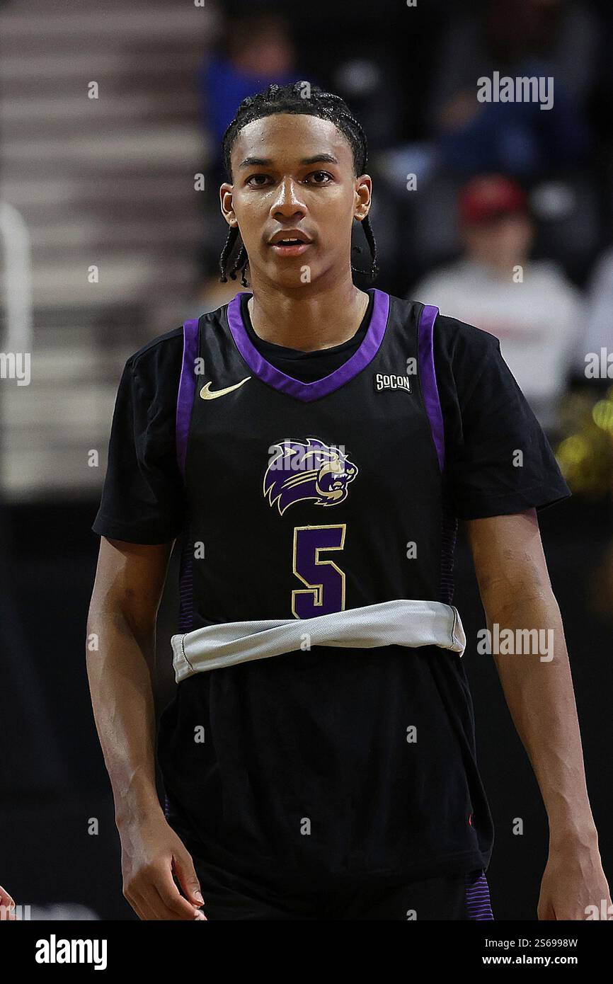 SPARTANBURG, SC - JANUARY 08: Western Carolina Catamounts guard Brandon ...