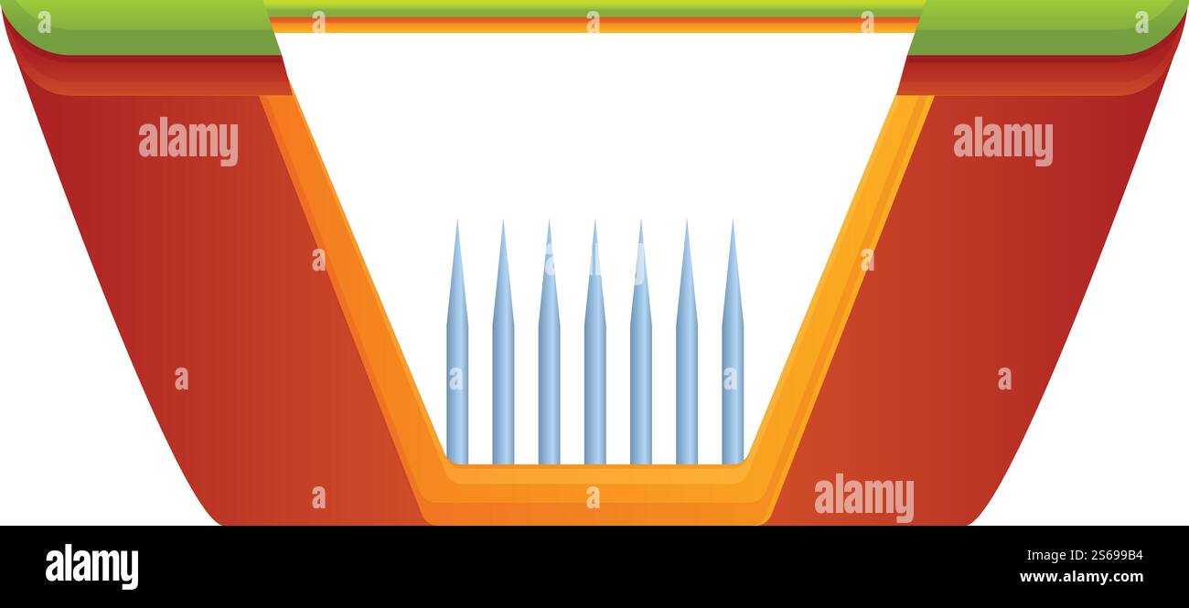Trap pit icon. Cartoon of trap pit vector icon for web design isolated ...