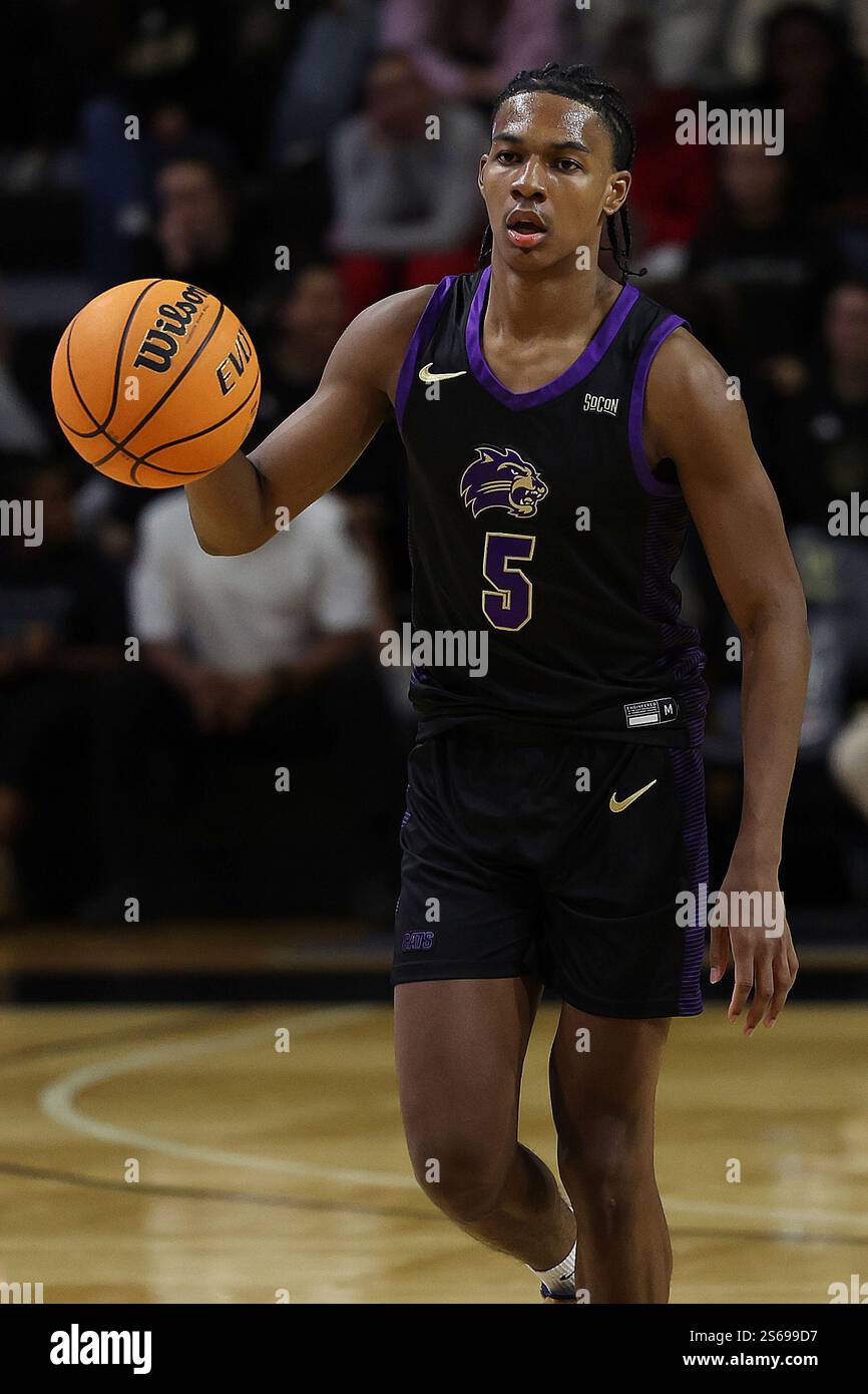 SPARTANBURG, SC - JANUARY 08: Western Carolina Catamounts guard Brandon ...