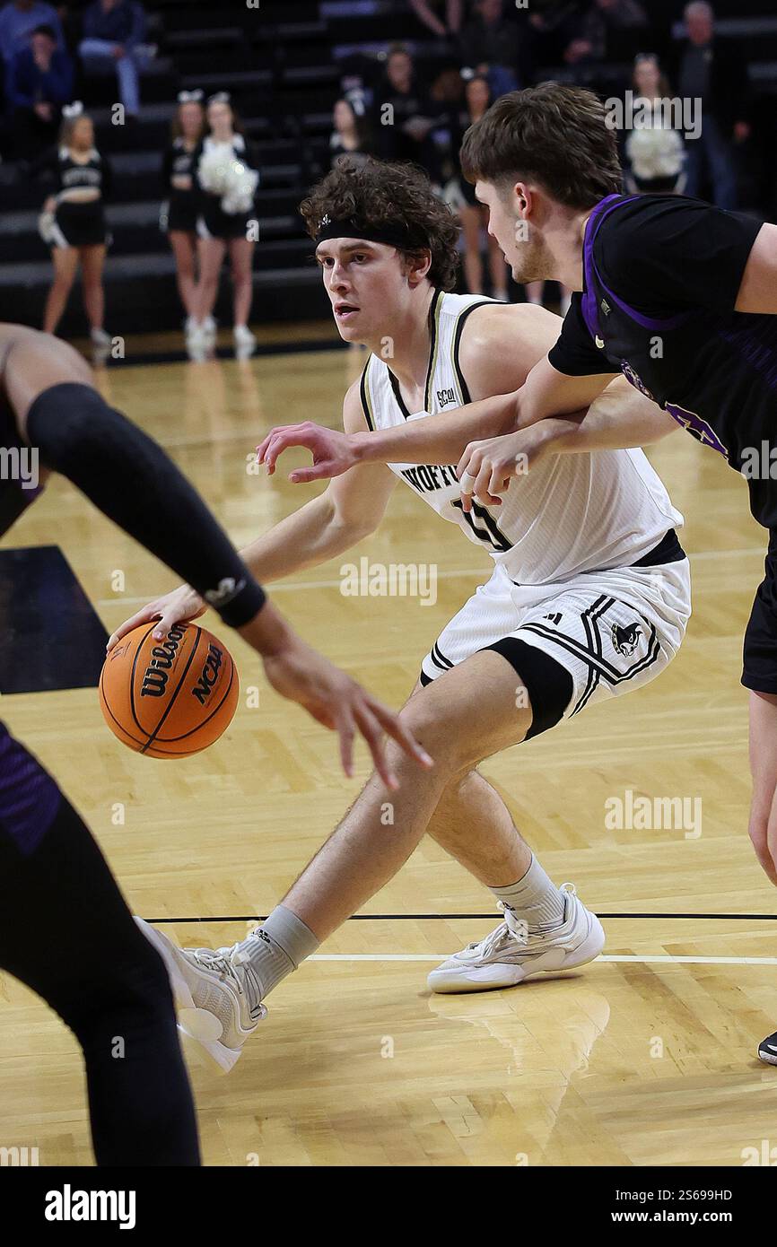 SPARTANBURG, SC - JANUARY 08: Wofford Terriers guard Jackson Sivills (0 ...