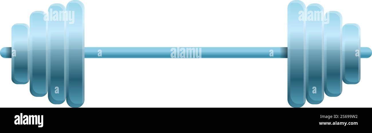 Barbell icon. Cartoon of barbell vector icon for web design isolated on ...