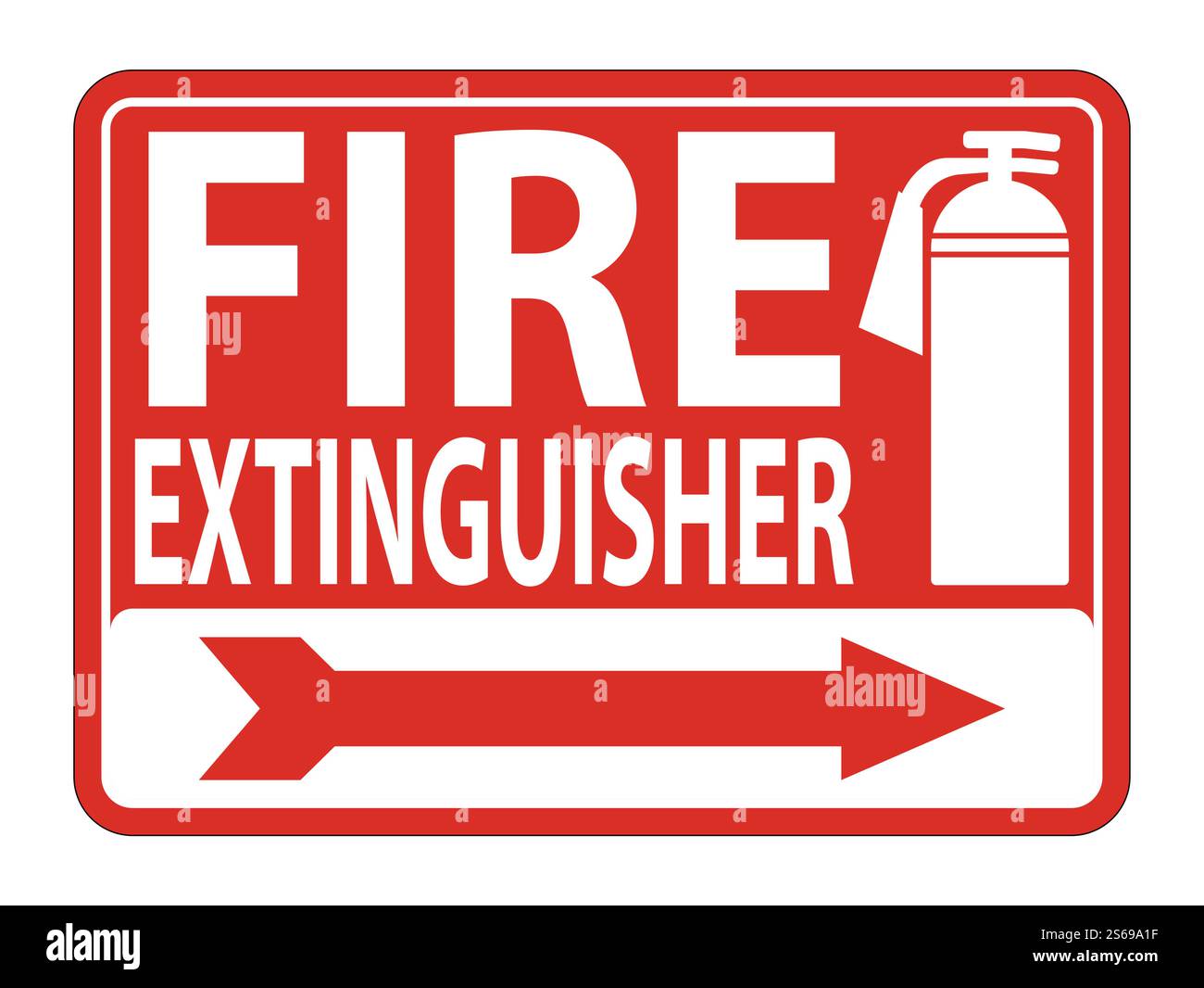 Fire Extinguisher Sign on white background,Vector Illustration Stock ...