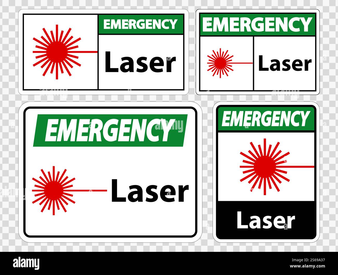 Emergency Laser Symbol Sign Symbol Sign Isolate on transparent ...