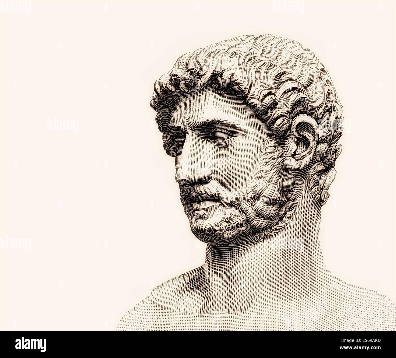 Hadrian or Publius Aelius Hadrianus Augustus, 76 - 138, Roman emperor ...