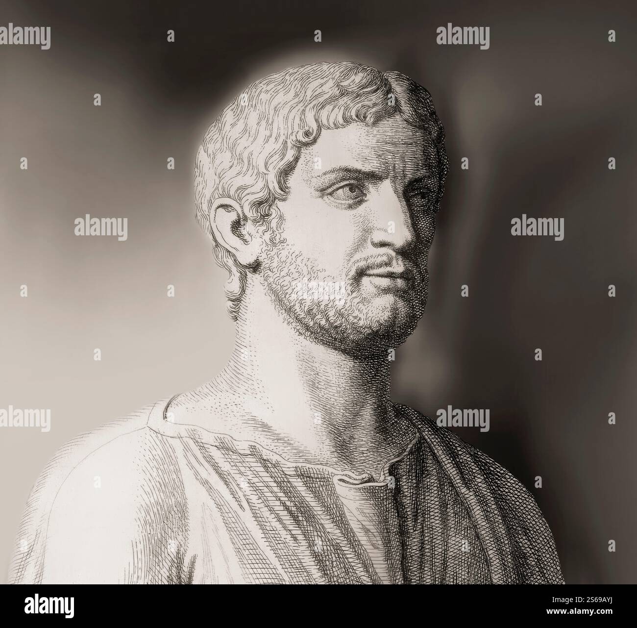 Hadrian or Publius Aelius Hadrianus Augustus, 76 - 138, Roman emperor ...