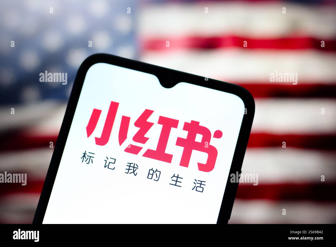 Canada. 16th Jan, 2025. In this photo illustration, the Xiaohongshu ...