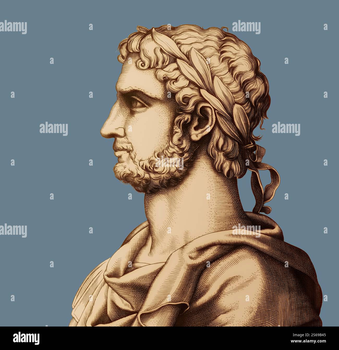 Hadrian or Publius Aelius Hadrianus Augustus, 76 - 138, Roman emperor ...