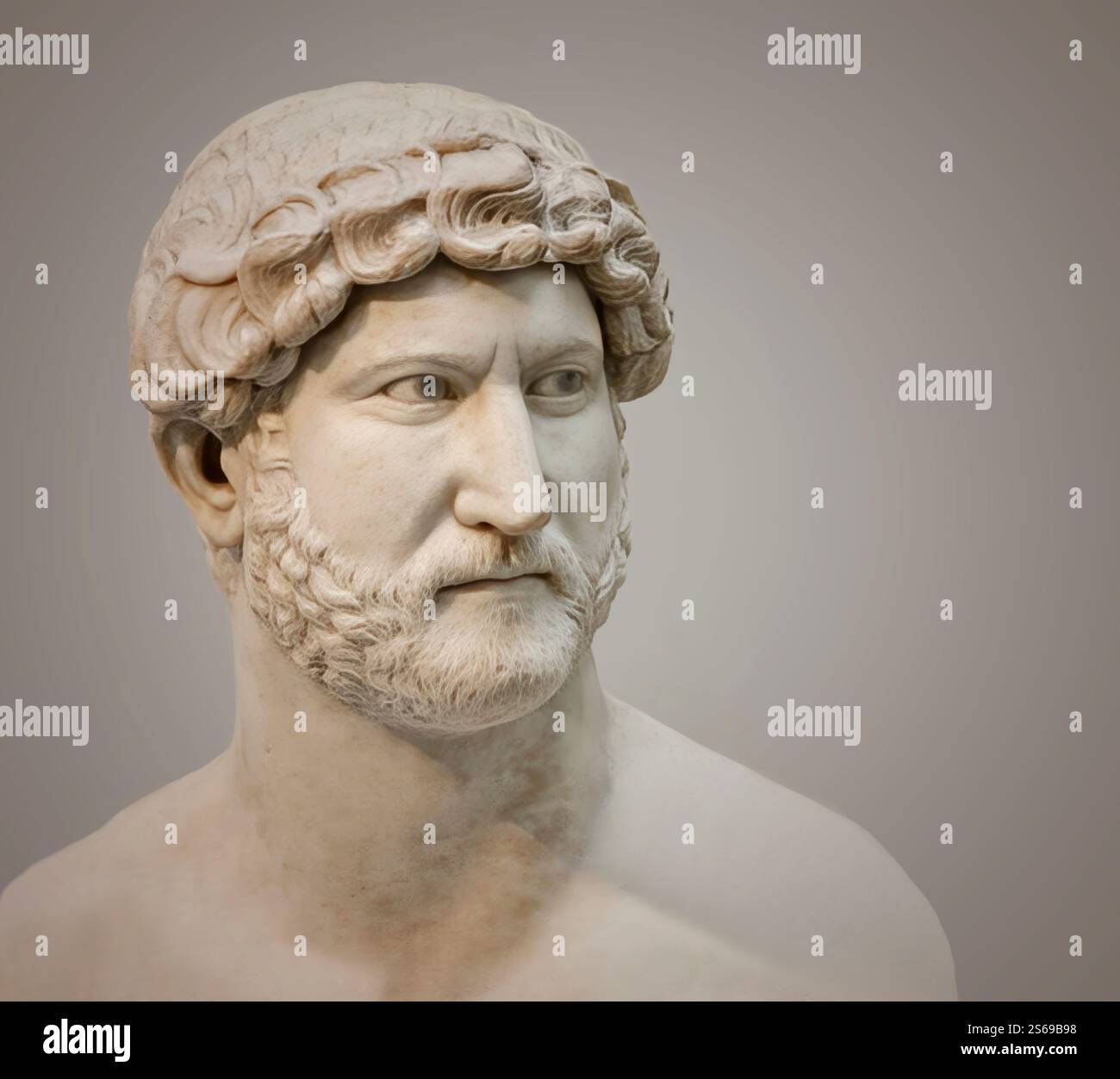 Hadrian or Publius Aelius Hadrianus Augustus, 76 - 138, Roman emperor ...