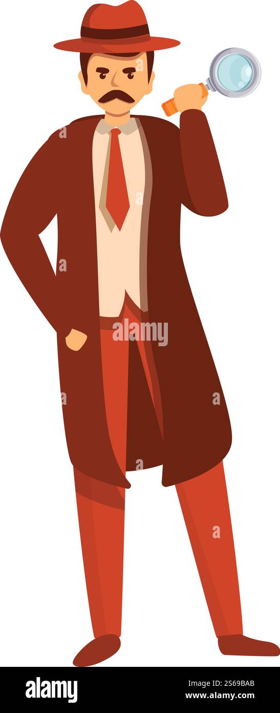 Police inspector icon. Cartoon of police inspector vector icon for web ...