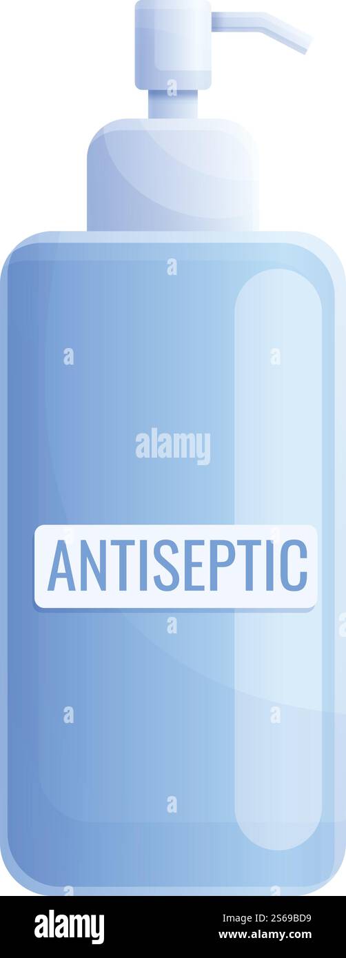 Antibacterial antiseptic icon. Cartoon of antibacterial antiseptic ...