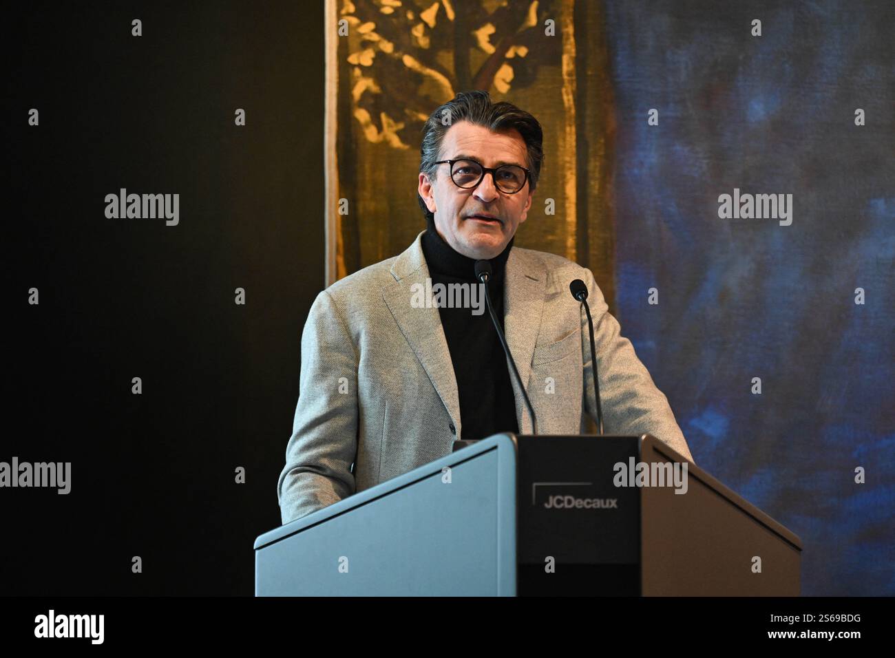 Neuilly Sur Seine, France. 16th Jan, 2025. Yannick Alleno, French chef ...