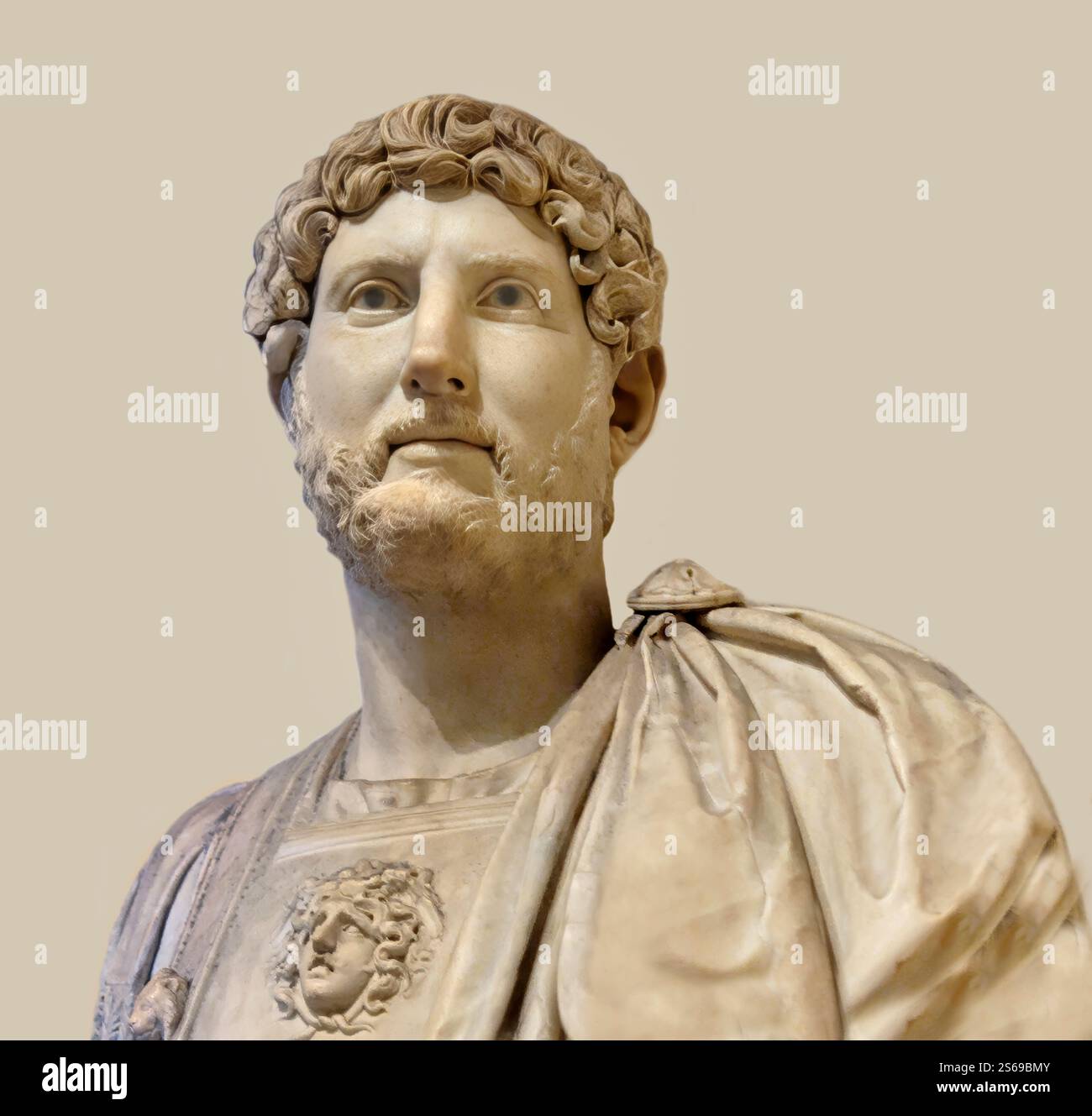Hadrian or Publius Aelius Hadrianus Augustus, 76 - 138, Roman emperor ...