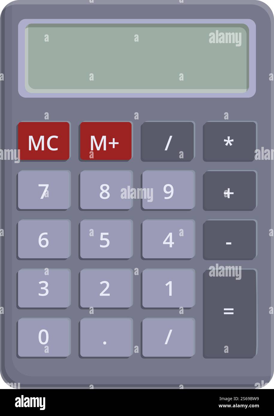 School calculator icon. Cartoon of school calculator vector icon for ...