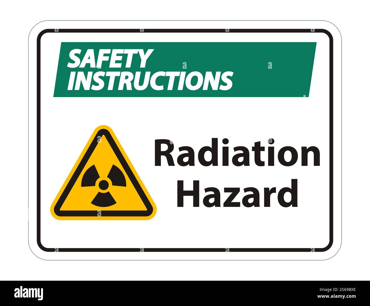 Radiation Hazard Symbol Sign Isolate On White Background,Vector ...