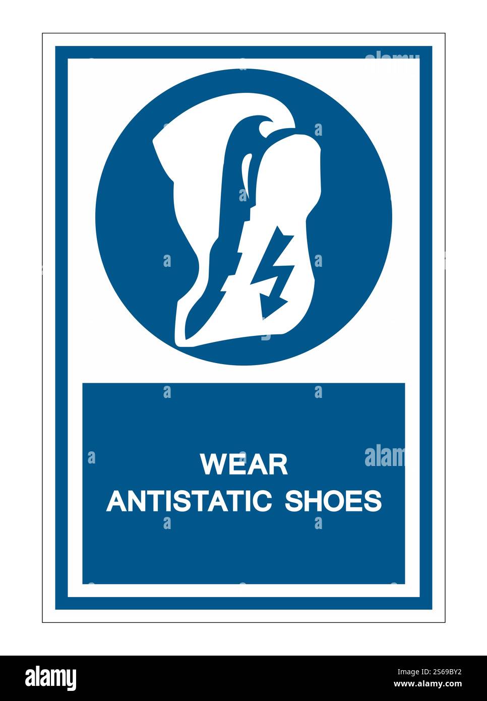 Wear anti static shoes Symbol Sign Isolate On White Background,Vector ...