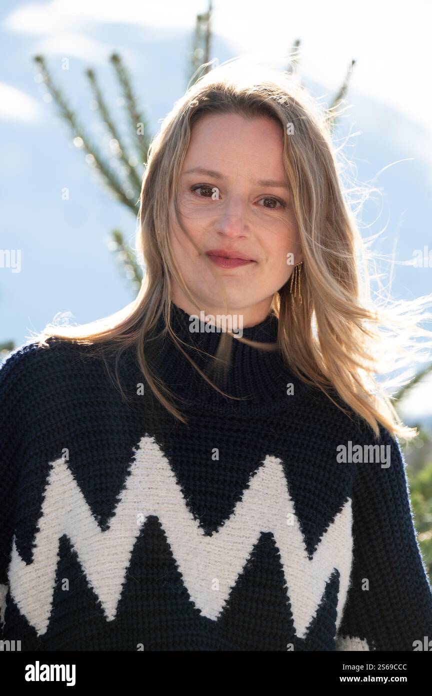 Tiphaine Daviot posing for the photocall of the movie ‘Avec ou sans ...