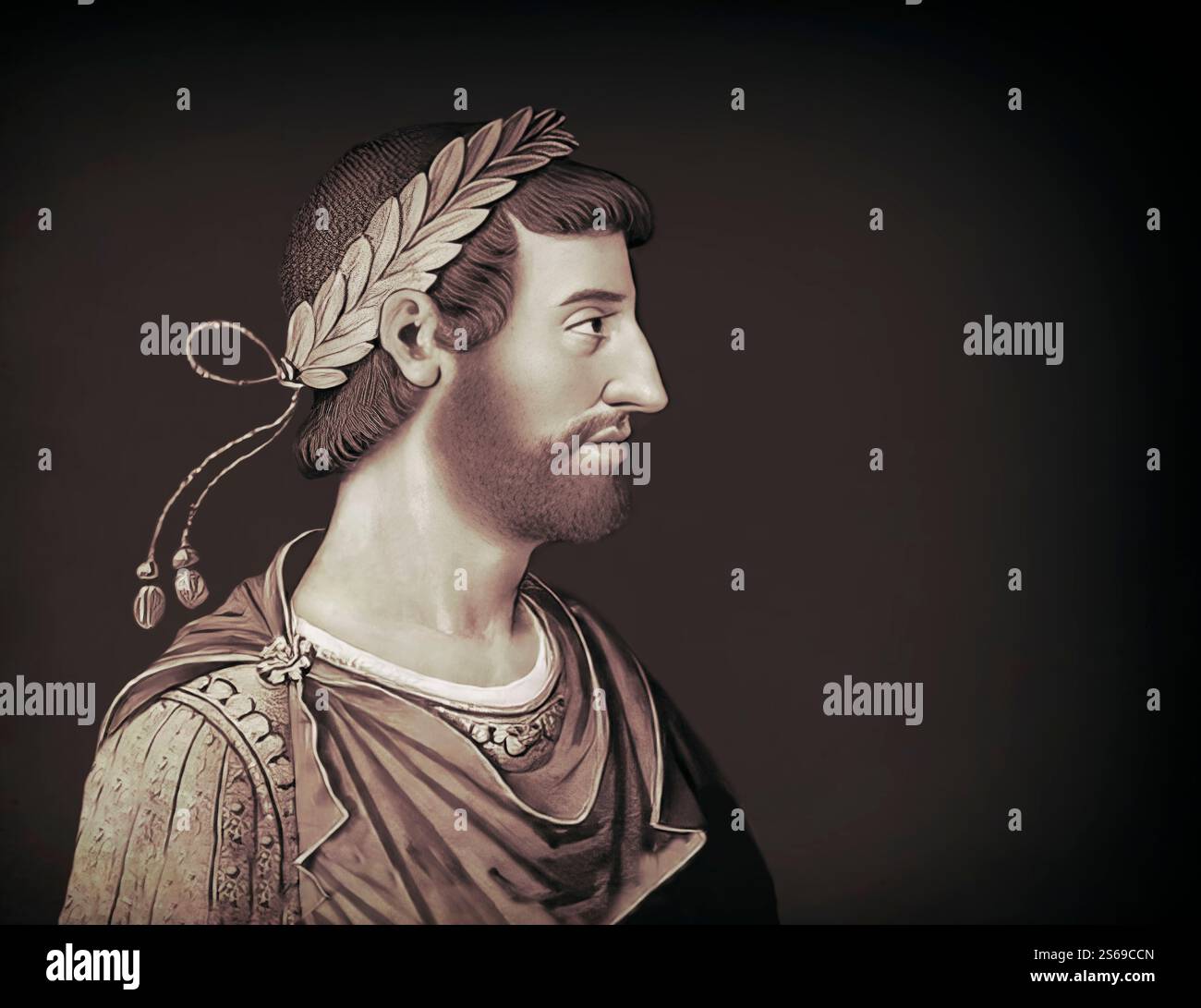 Hadrian or Publius Aelius Hadrianus Augustus, 76 - 138, Roman emperor ...