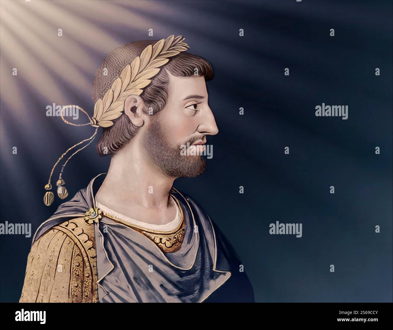 Hadrian or Publius Aelius Hadrianus Augustus, 76 - 138, Roman emperor ...