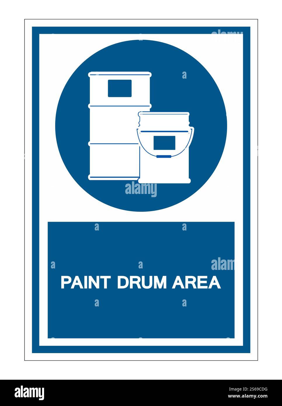 Paint Drum Area Symbol Sign Isolate On White Background,Vector ...