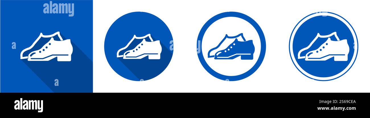 Symbol Enclosed Shoes Are Required In The Manufacturing Area sign on ...