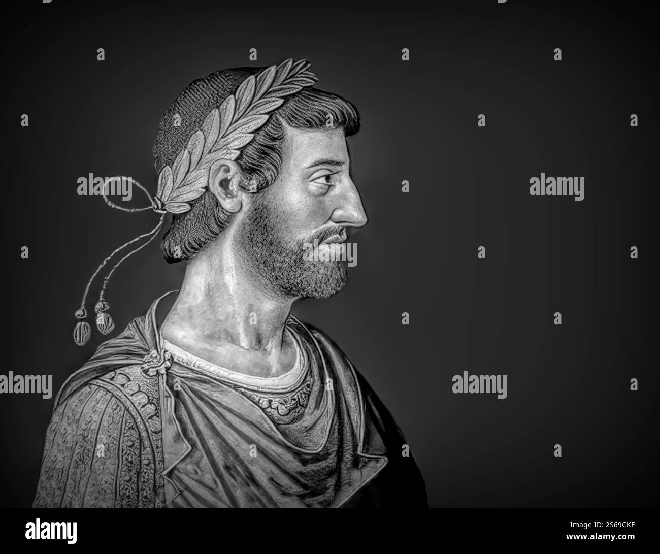 Publius aelius hadrianus augustus Black and White Stock Photos & Images ...
