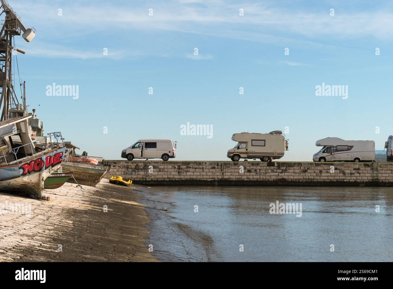 Lisbon, Portugal - 15 Jan 2025 - Van life camper vans and recreational ...