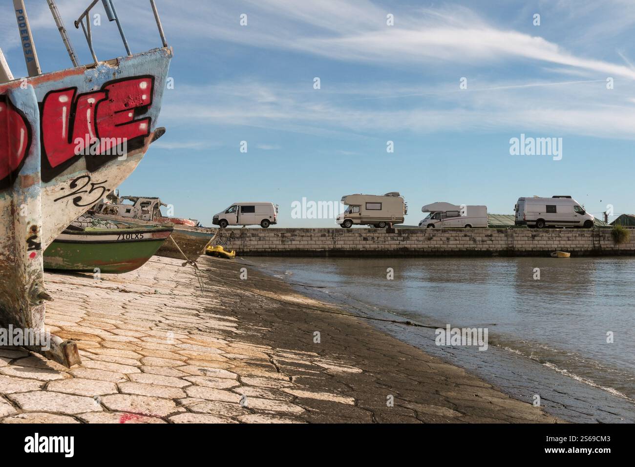 Lisbon, Portugal - 15 Jan 2025 - Van life camper vans and recreational ...