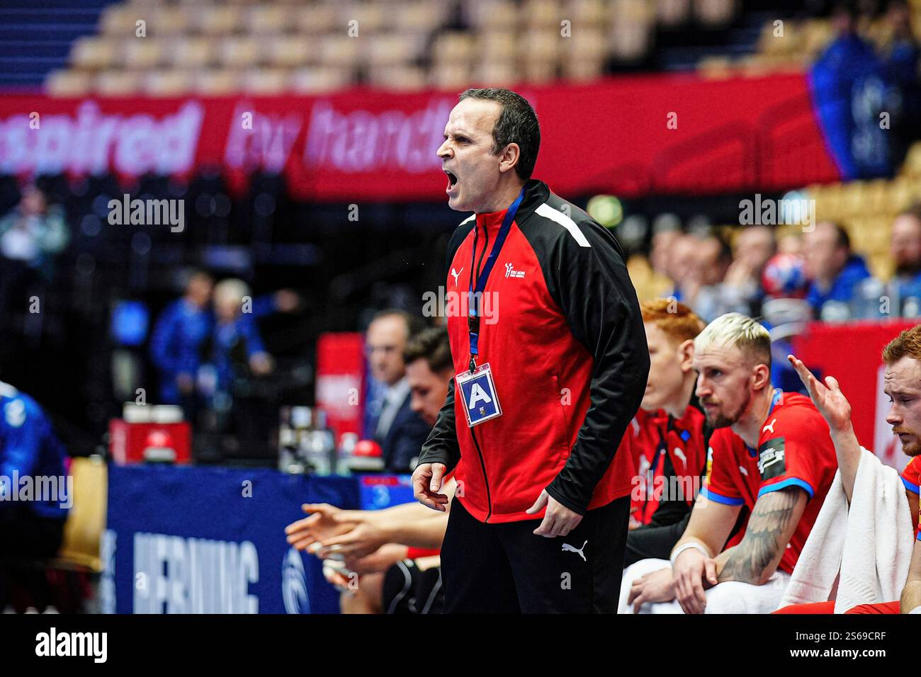 Javier Sabate (Tschechien, Trainer) DEN, Tschechien vs. Schweiz ...