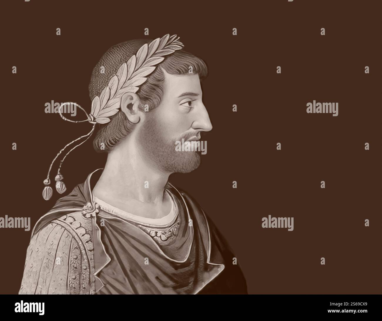 Hadrian or Publius Aelius Hadrianus Augustus, 76 - 138, Roman emperor ...