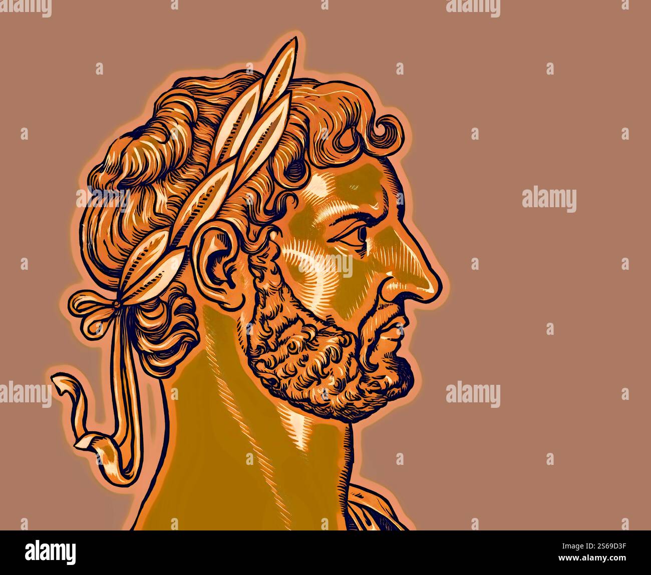 Hadrian or Publius Aelius Hadrianus Augustus, 76 - 138, Roman emperor ...