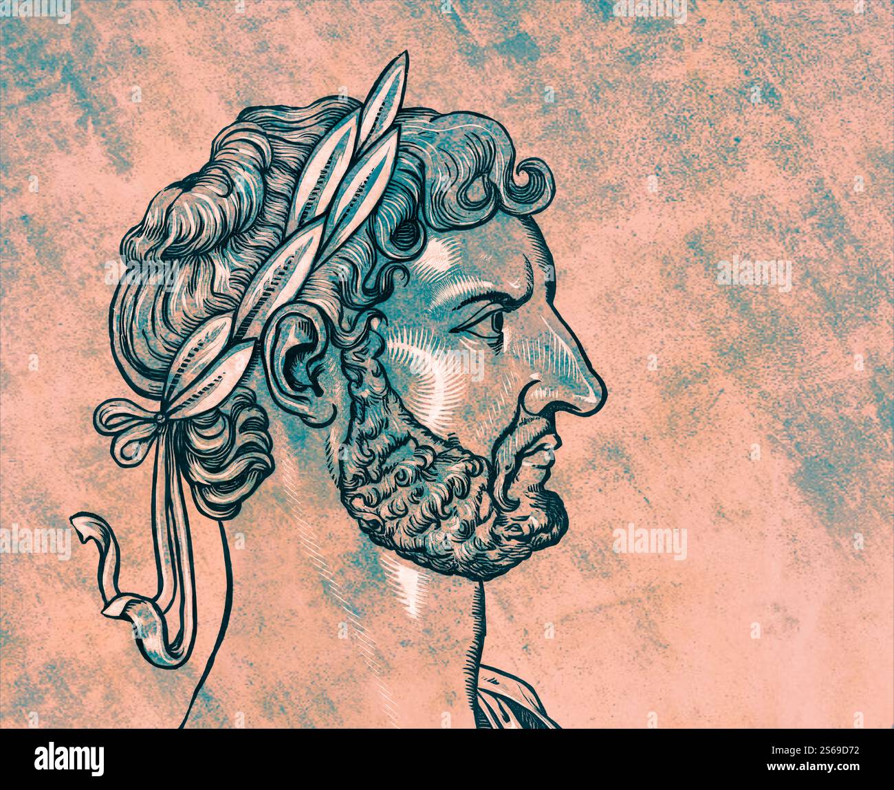 Hadrian or Publius Aelius Hadrianus Augustus, 76 - 138, Roman emperor ...