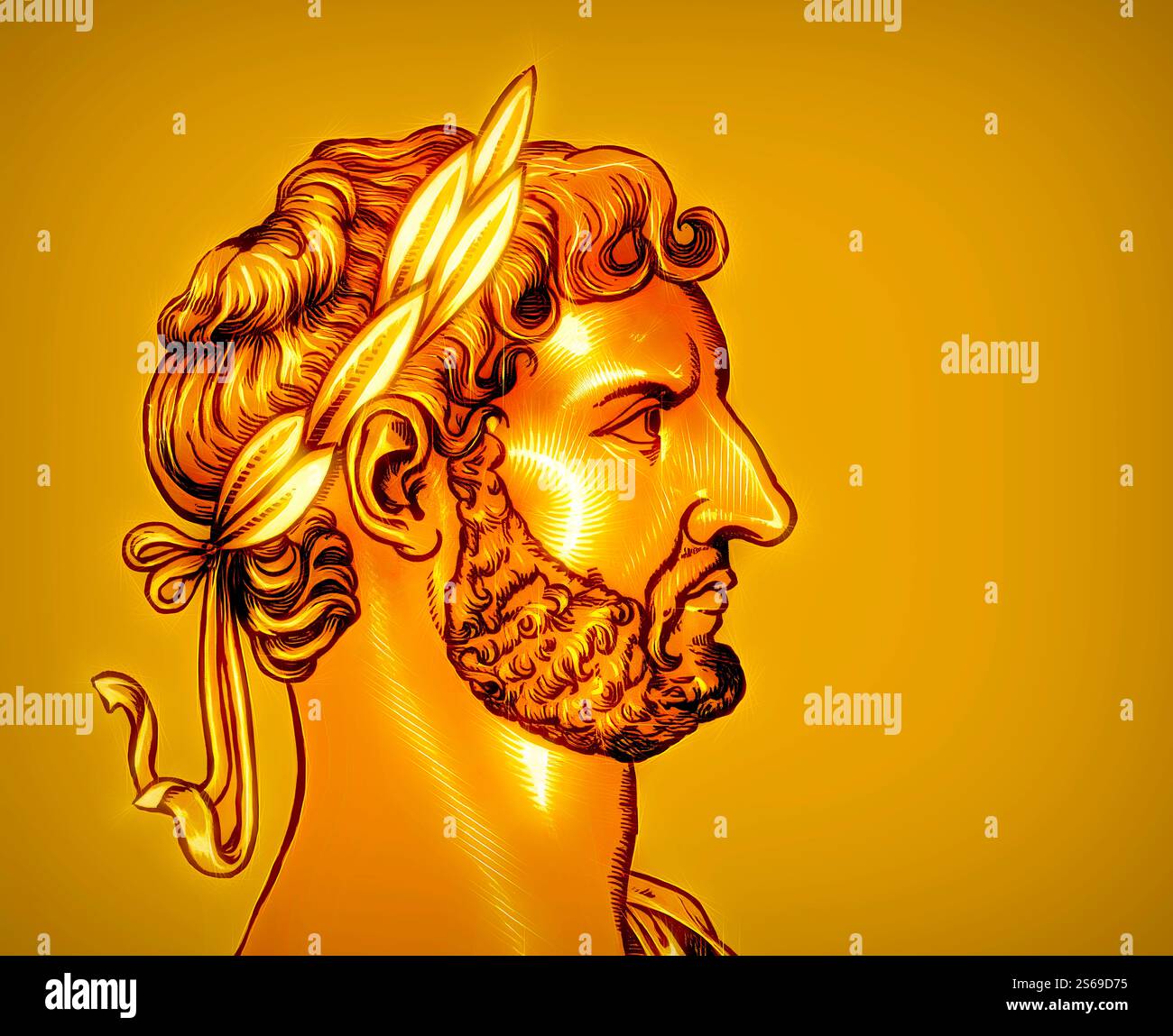 Hadrian or Publius Aelius Hadrianus Augustus, 76 - 138, Roman emperor ...