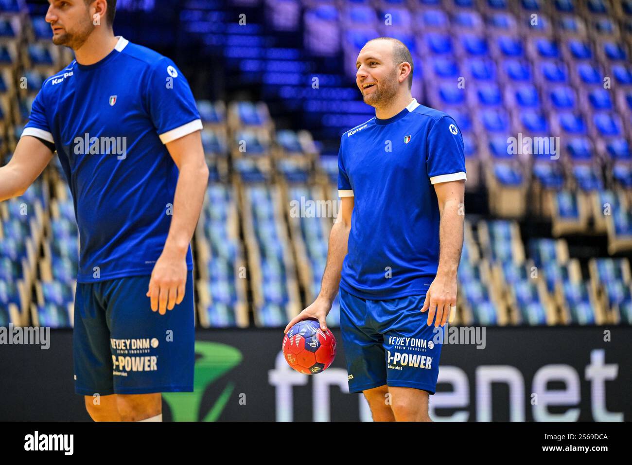 Herning, Denmark. 16th Jan, 2025. Jeremi Pirani of Italy Nationalteam ...