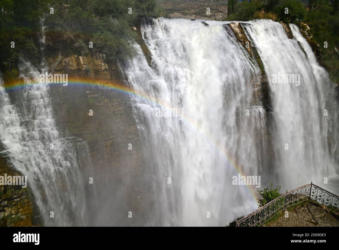 Tortum Waterfall, located in Erzurum, Turkey, is one of the largest ...