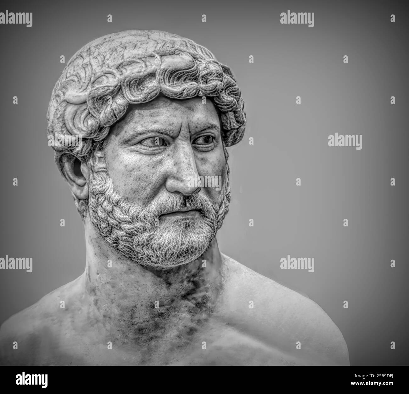 Hadrian or Publius Aelius Hadrianus Augustus, 76 - 138, Roman emperor ...