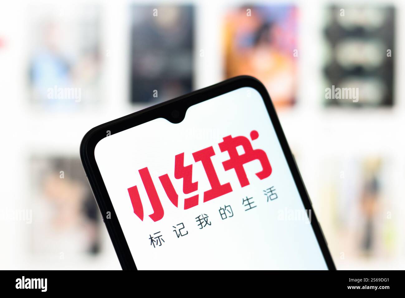 Canada. 16th Jan, 2025. In this photo illustration, the Xiaohongshu ...