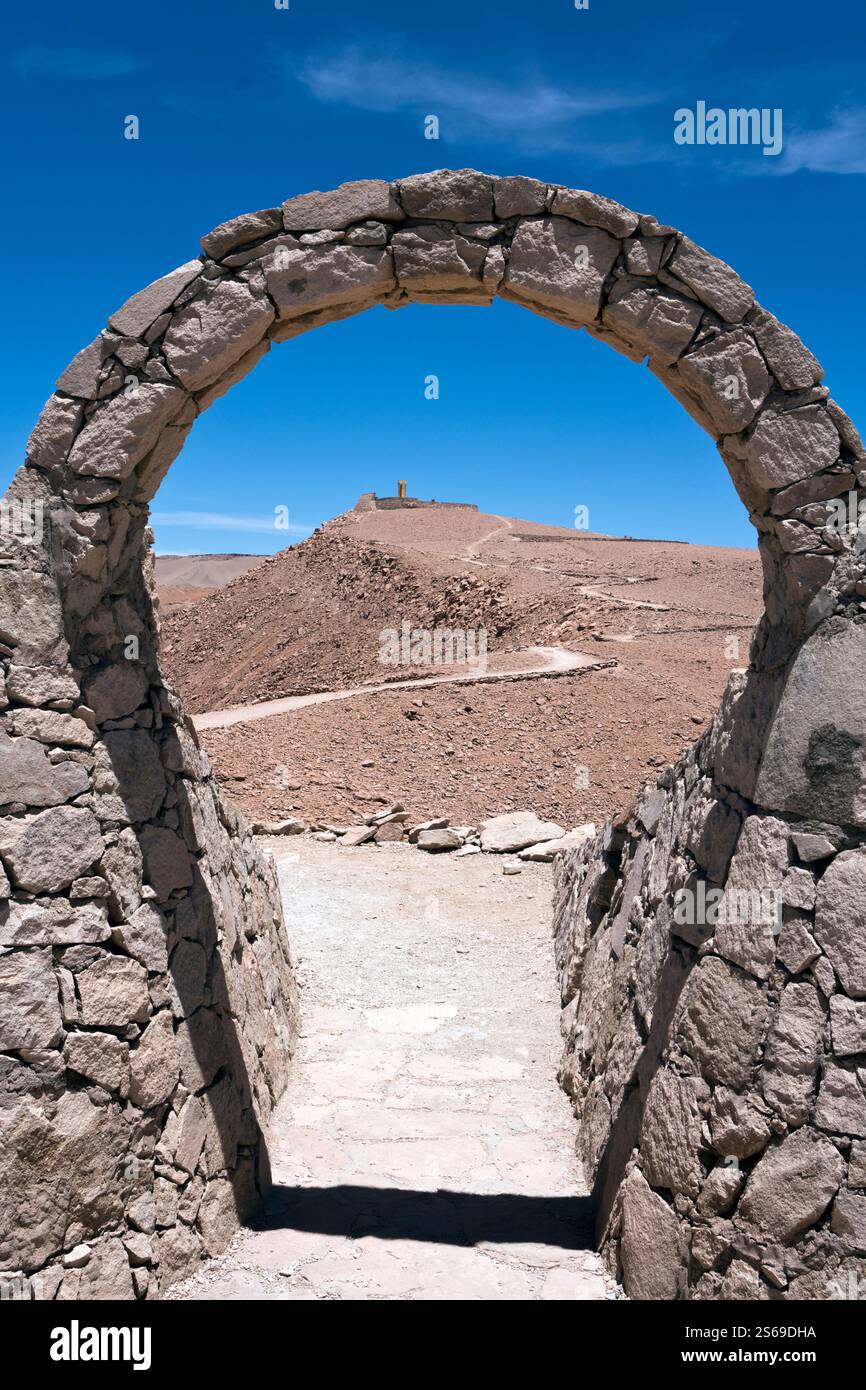 A trail leads to a memorial to natives who fought the Spanish at Pukara ...